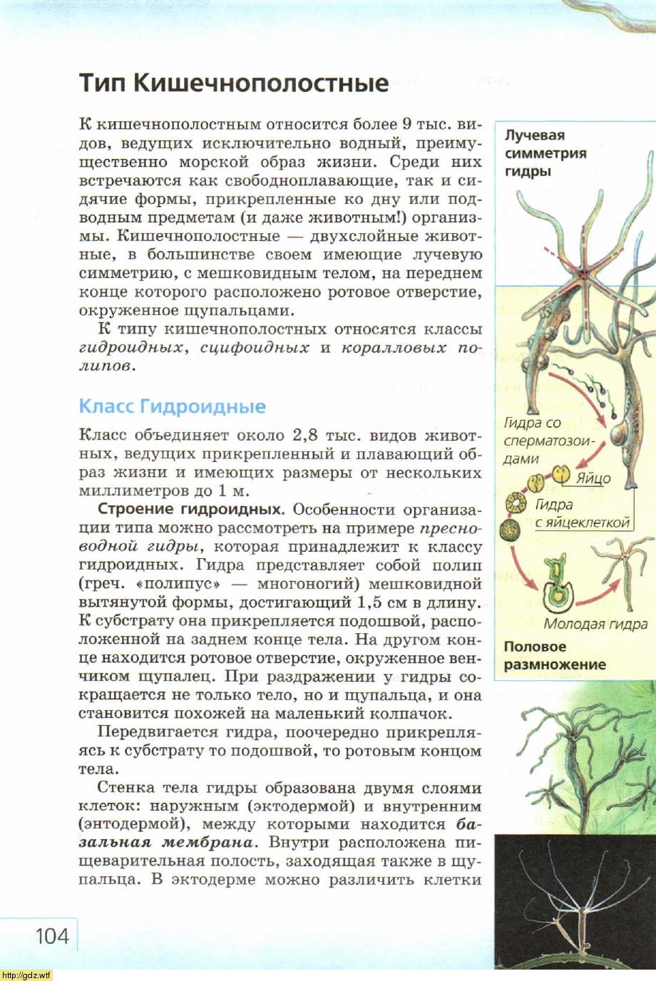 Биология за 7-ой класс - В.Б. Захаров, Н.И. Сонин. Биология ...