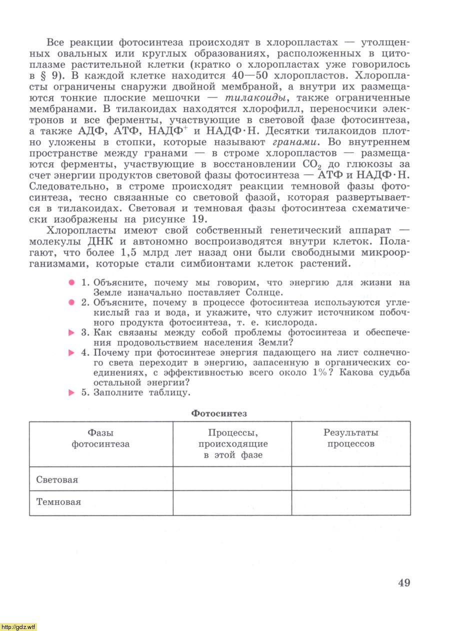 Биология за 10-ый класс - Д.К.Беляев, П. М. Бородин. Биология. Общая ...