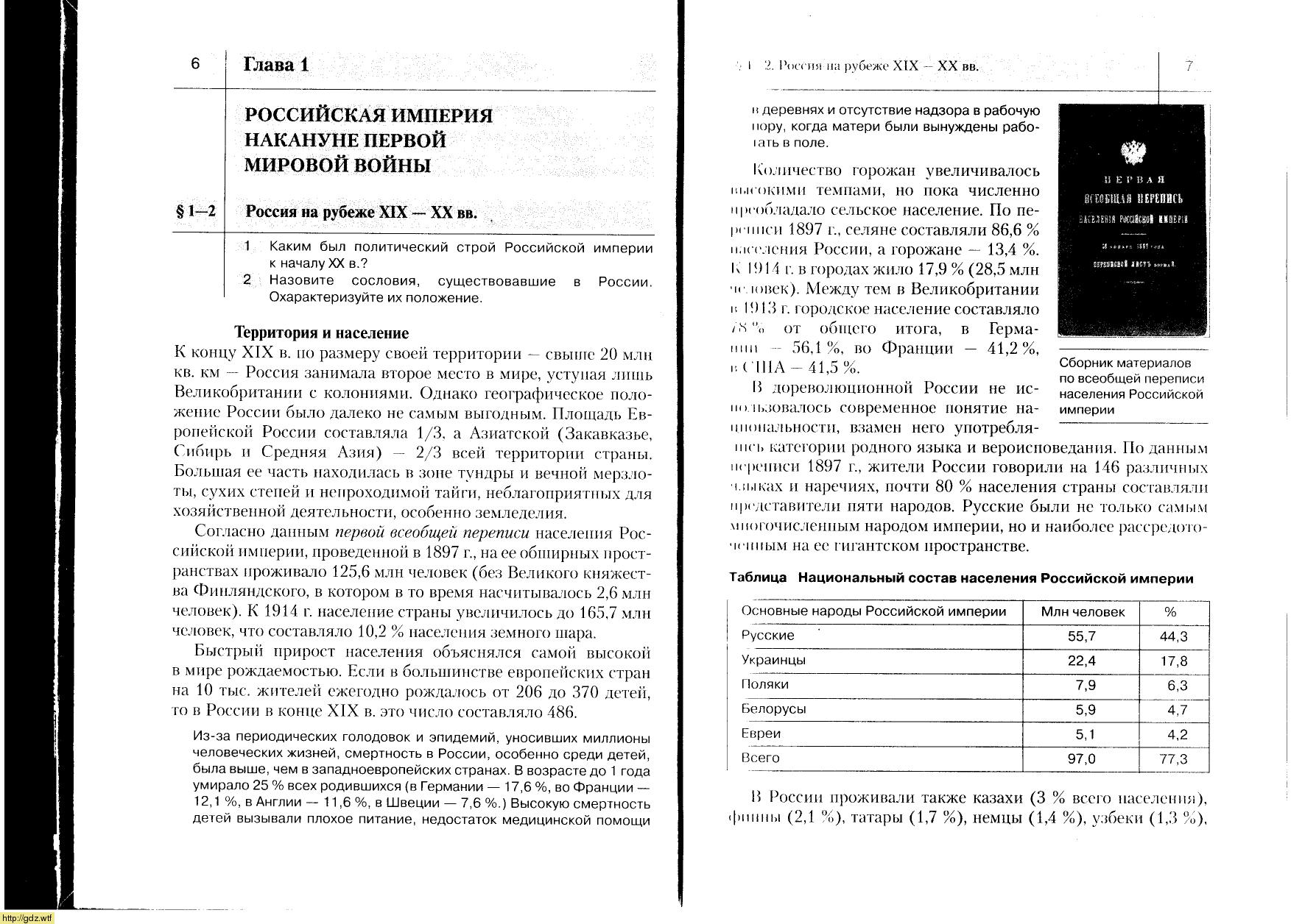 История за 11-ый класс - Н.В. Загладин, С.И. Козленко. История России ...